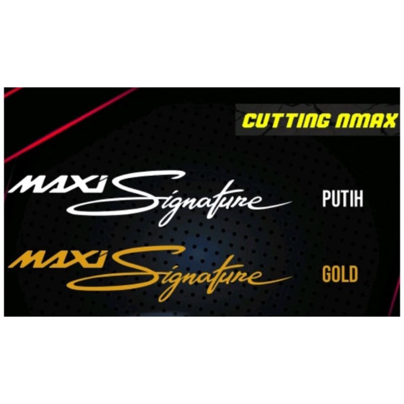 Jual Sticker Stiker Maxi Signature Yamaha Nmax | Shopee Indonesia