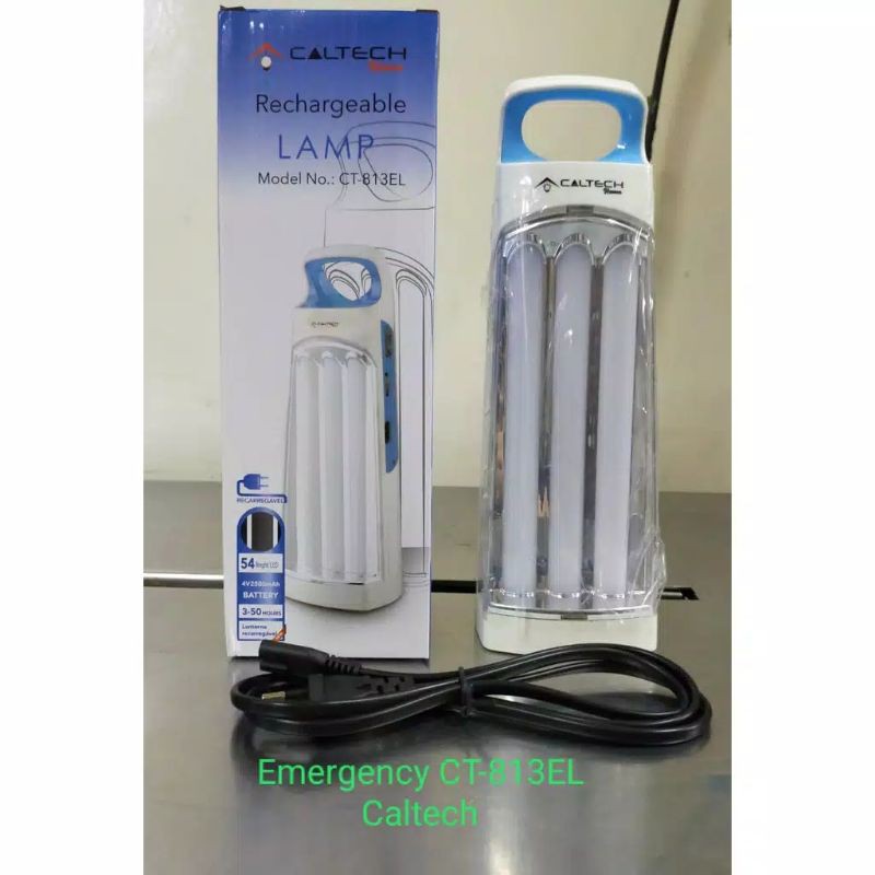Jual Lampu Darurat / Emergency Lamp LED Rechargeable Caltech CT-813EL | Shopee Indonesia