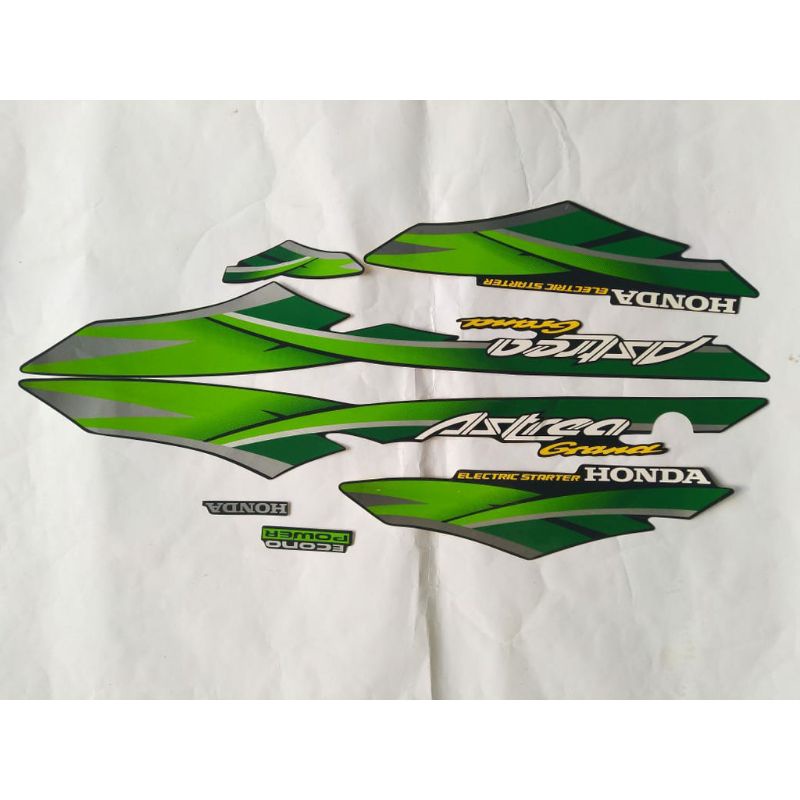 Jual stiker striping Astrea grand 96 warna hijau | Shopee Indonesia