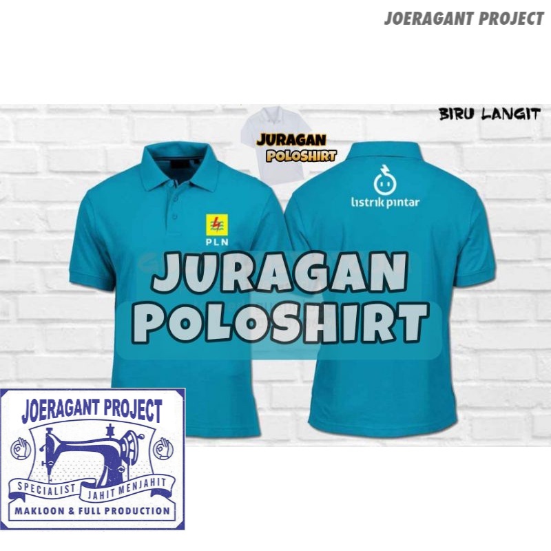 Jual Poloshirt Listrik Pintar LOGO DEPAN PLN - Polo listrik pintar PLN ...