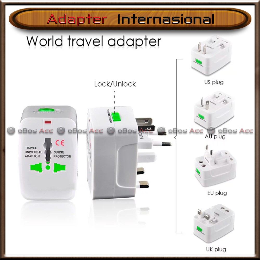 Jual Adapter Internasional Travel Adaptor Universal Colokan Charger UK ...