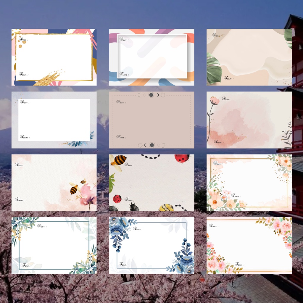 Jual Greeting Card Custom | Dear Blank Card | Greeting Card Polos ...