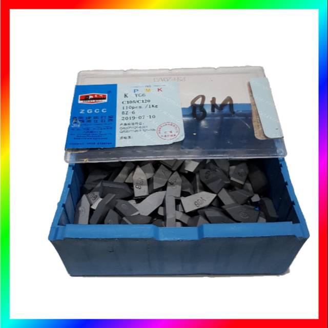Jual 1 BOX 110 PCS MATA WIDIA YG6 8MM /MATA INTAN/MATA PAHAT WIDIA ...