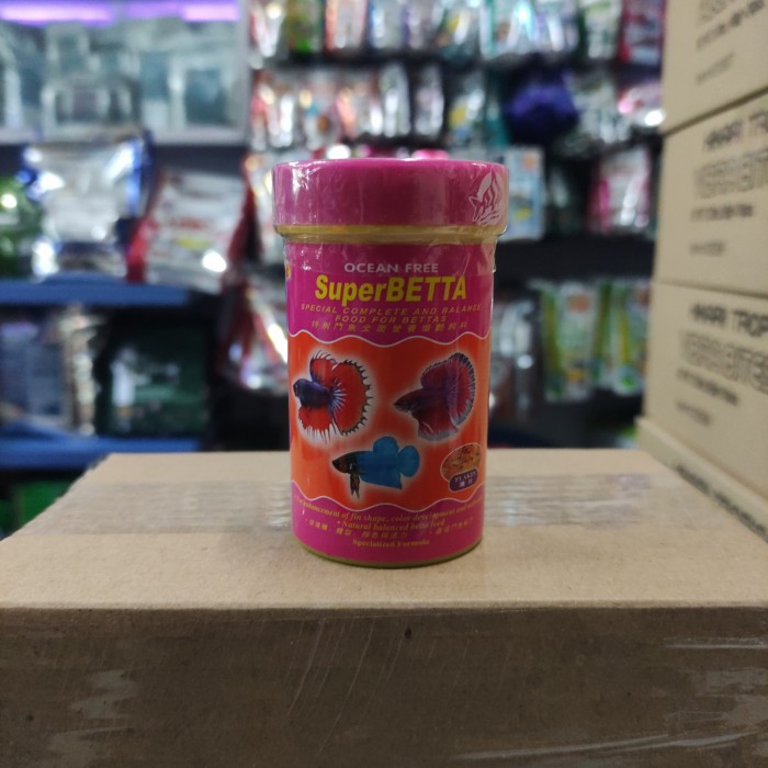 Jual OCEAN FREE SUPER BETTA MAKANAN IKAN CUPANG 22gr | Shopee Indonesia