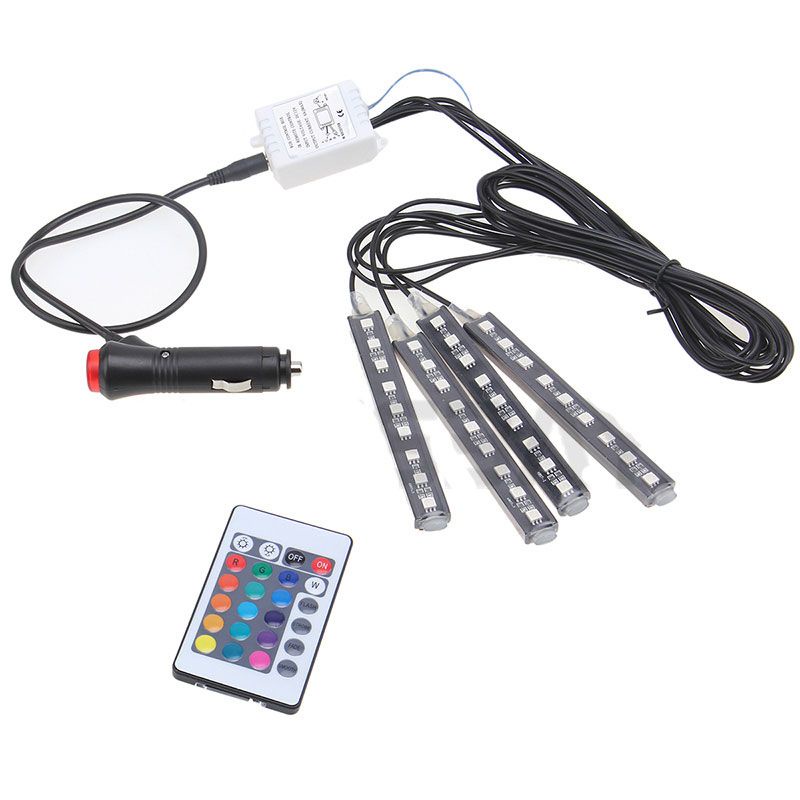 Jual Lampu LED Car Interior Light 5050 RGB + Remote Control | Shopee ...