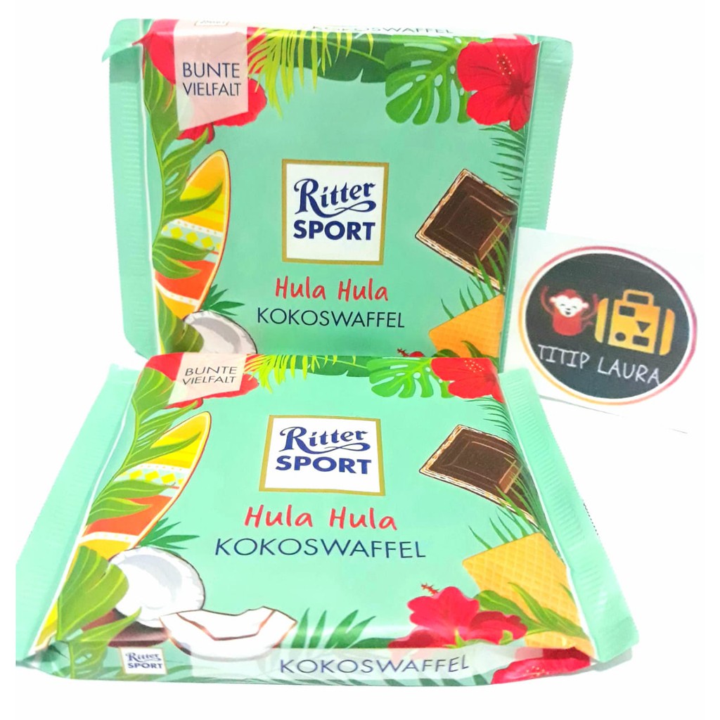 Jual Ritter Sport Coconut Cream Wafer Chocolate ori Jerman 100gr ...