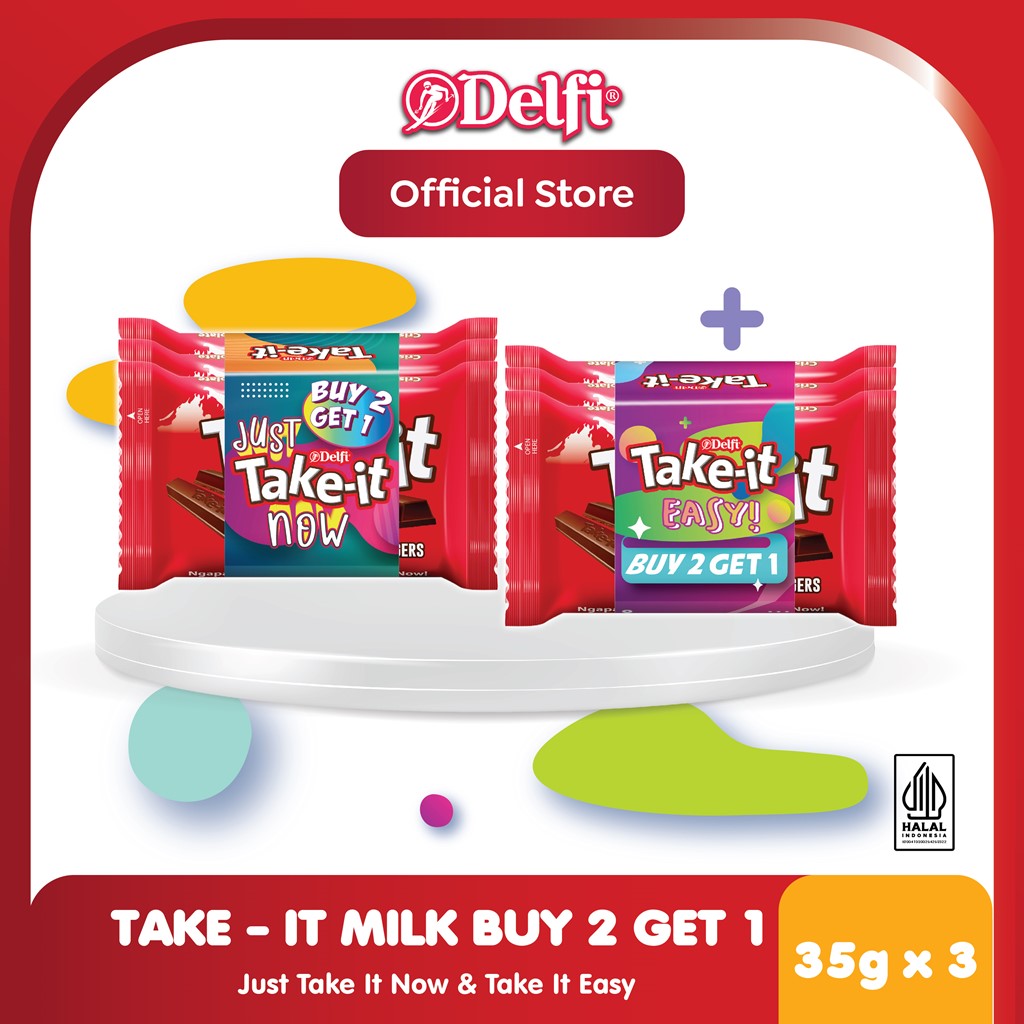 Jual Buy 2 Get 1 Take It Milk 4 Fingers Chocolate | Shopee Indonesia