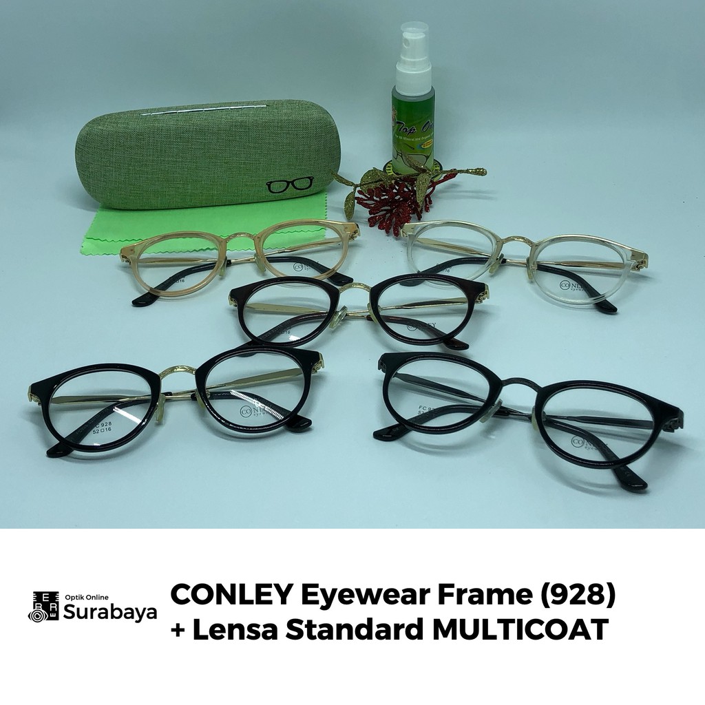 Jual Frame Conley Eyewear 928 + Lensa STANDARD MULTICOAT | Shopee Indonesia