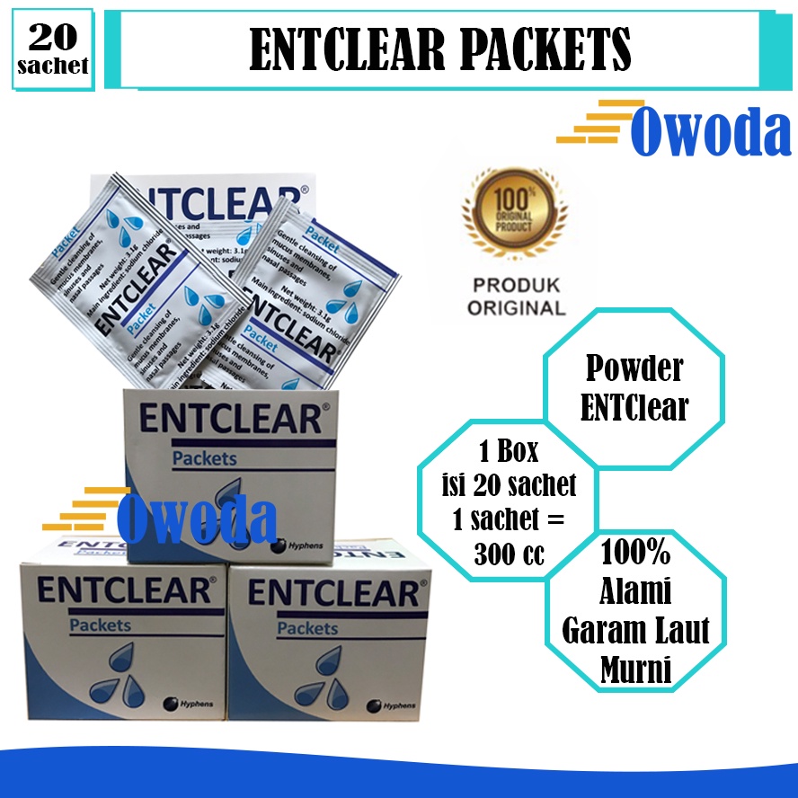 Jual ENTClear Packets Nasal Wash 1 Box - Powder Garam ENTClear | Shopee ...