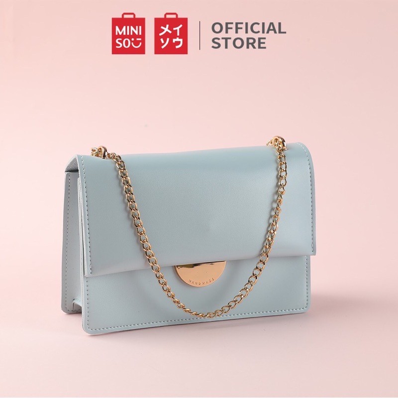 Jual Miniso official Premium rectangle bag with gold hardware uk ...