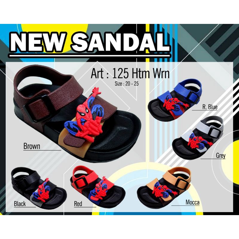 Jual SANDAL LET ANAK SPIDERMAN SHEVANO 125 (KNS) | Shopee Indonesia