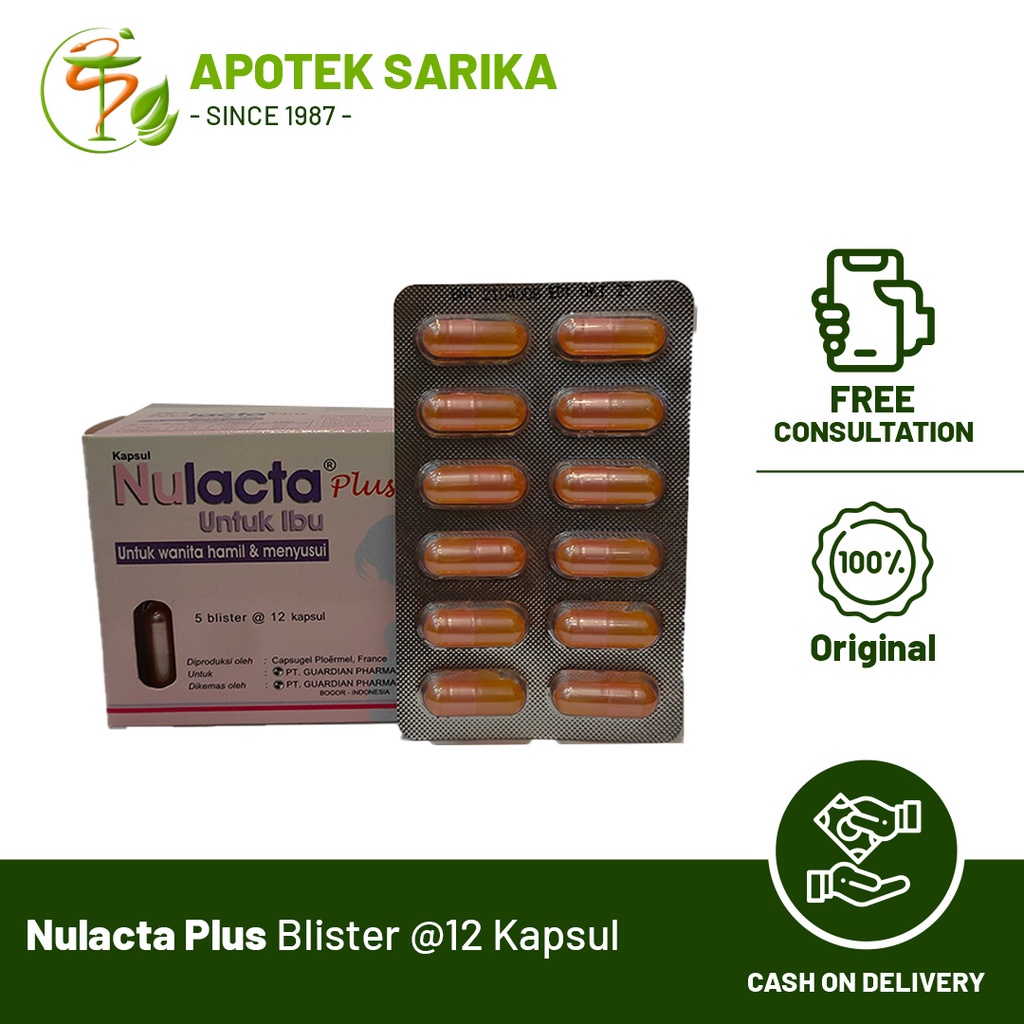 Jual Nulacta Plus Strip 12 Tablet (Suplemen Kesehatan Ibu Hamil ...