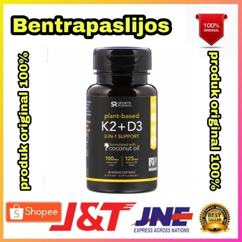 Jual PLANT BASED K2 + D3 Original 2 in 1 Formula, Formulated With ...