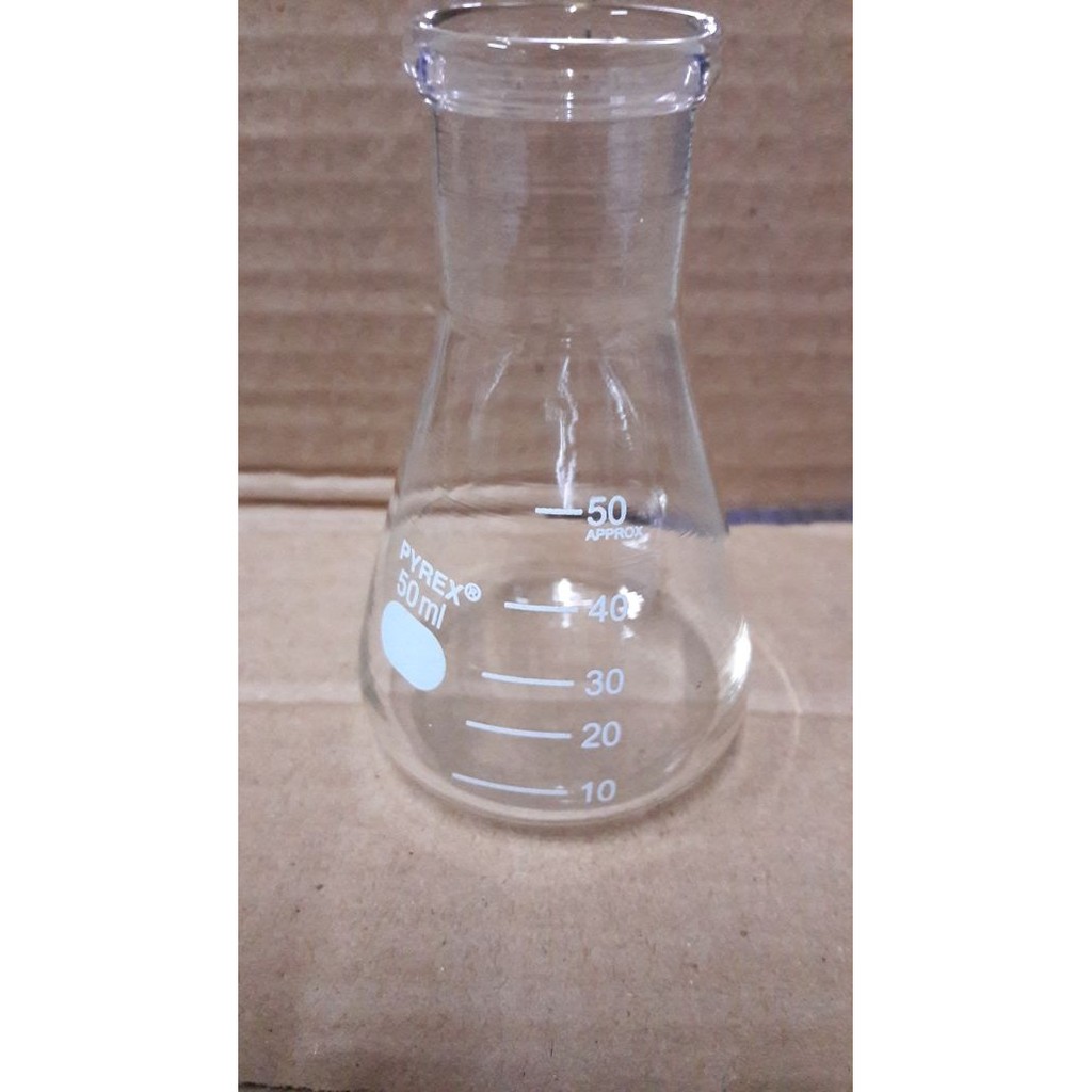 Jual Labu erlenmeyer flask glass 50 cc ml | Shopee Indonesia