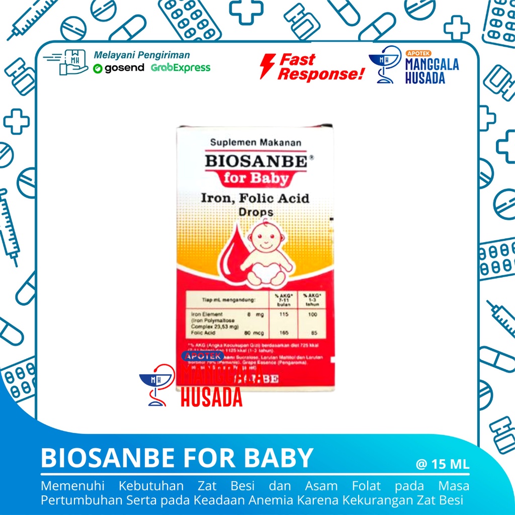 Jual BIOSANBE FOR BABY DROPS @ 15 ML | Shopee Indonesia