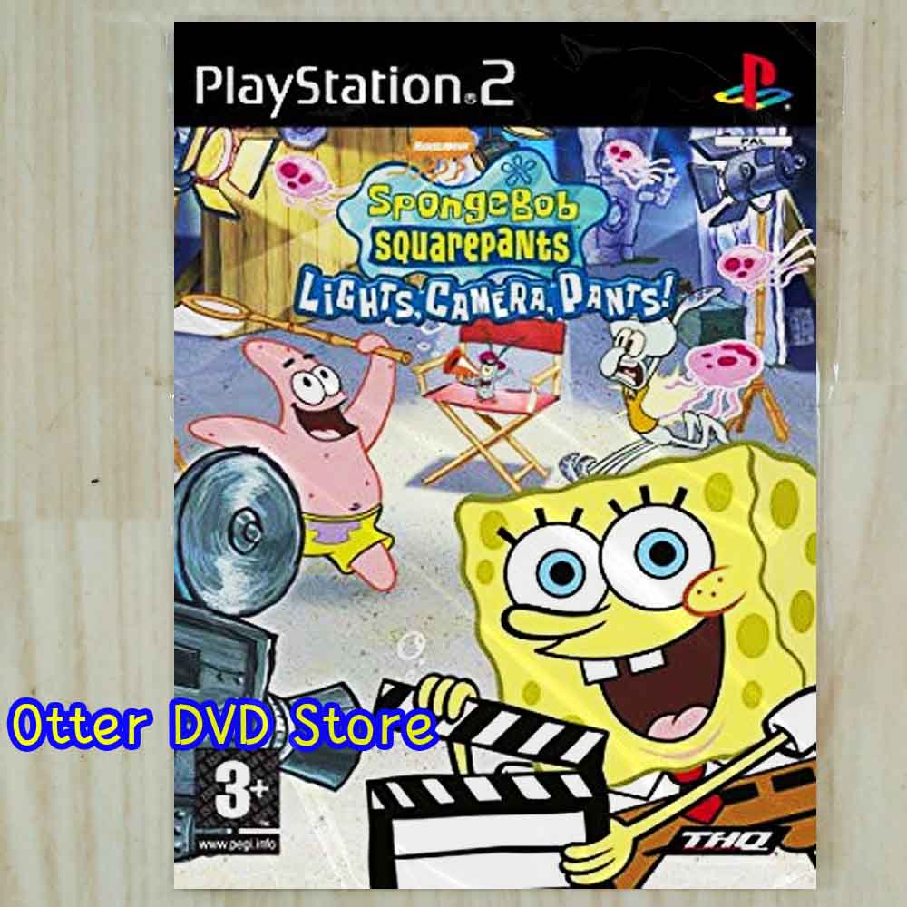 Jual Kaset Game PS2 PS 2 SpongeBob SquarePants - Lights, Camera, PANTS ...