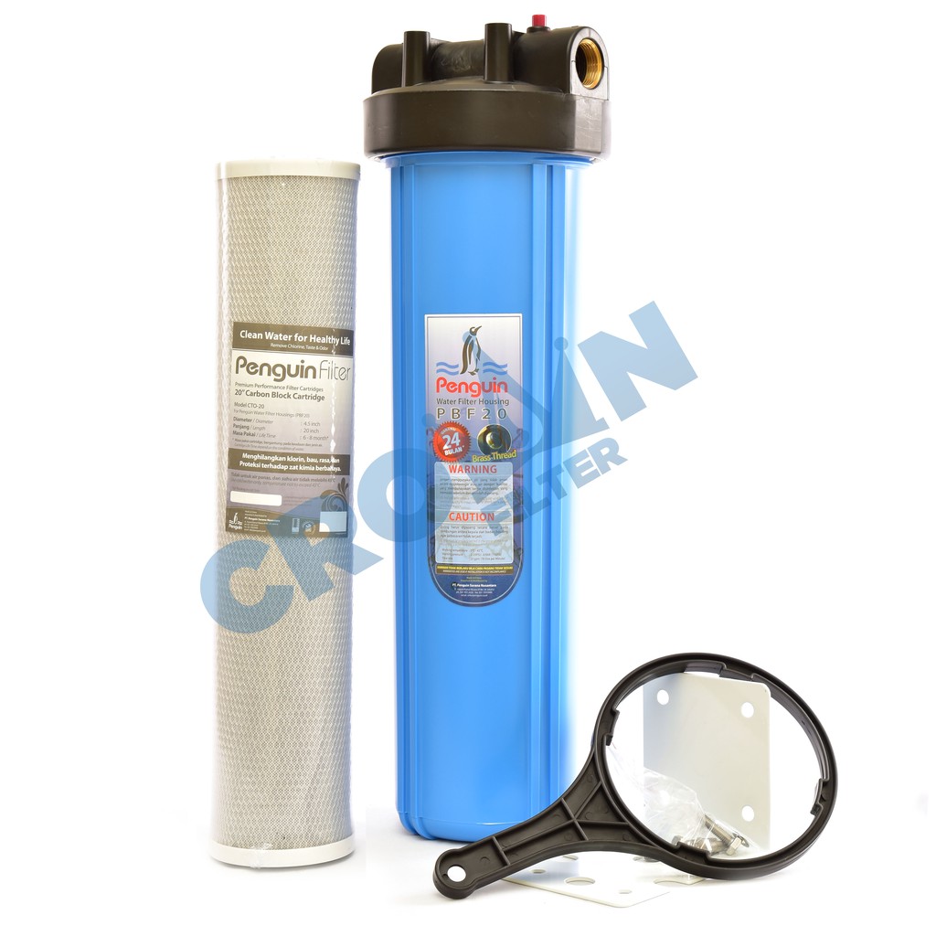 Jual PENGUIN BIG BLUE 20" HOUSING FILTER + CTO FILTER - Filter Air 20 ...