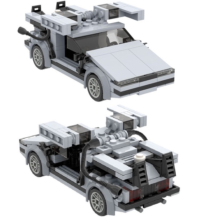 Jual Back To The Future 1982 DeLorean DMC-12 Minifigure Lego MOC 23436 ...