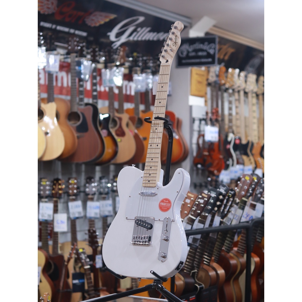 Jual Squier Affinity Telecaster Maple FB Arctic White Original - Gitar ...