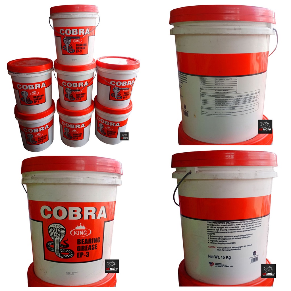 Jual 1 Pail 15 Kg Minyak Gemuk Cobra King Bearing Grease EP-3 / MINYAK ... Jual 1 Pail 15 Kg Minyak Gemuk Cobra King Bearing Grease EP-3 / MINYAK ...