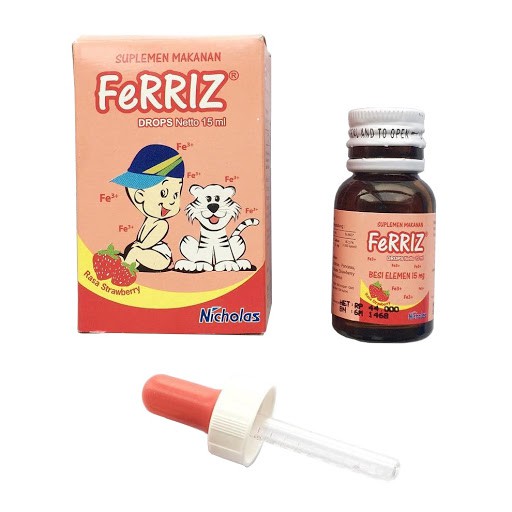 Jual Ferriz drop Multivitamin penambah darah untuk bayi (kemasan drop ...
