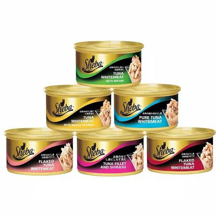 Jual Sheba Kaleng 85GR Chicken Tuna Whitemeat Salmon Makanan Basah ...