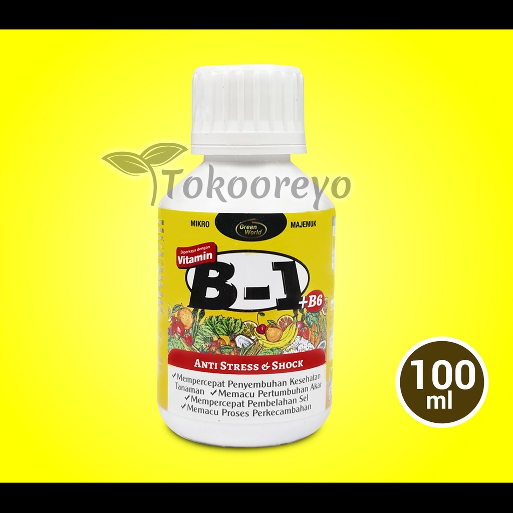 Jual VITAMIN B1 + B6 GREEN WORLD 100 ML ANTI STRESS TANAMAN | Shopee ...