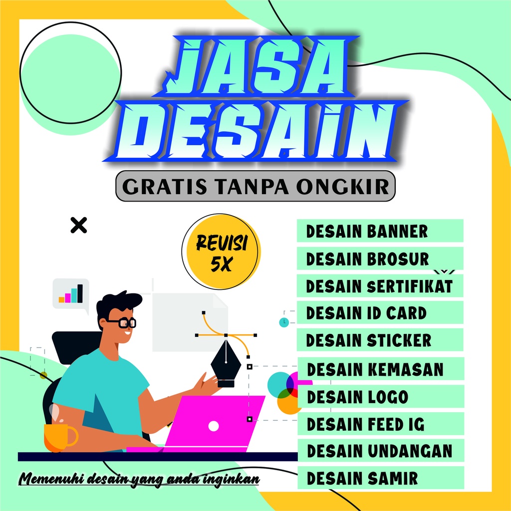 Jual JASA DESAIN GRAFIS PAMFLET, LOGO, DLL TERMURAH | Shopee Indonesia