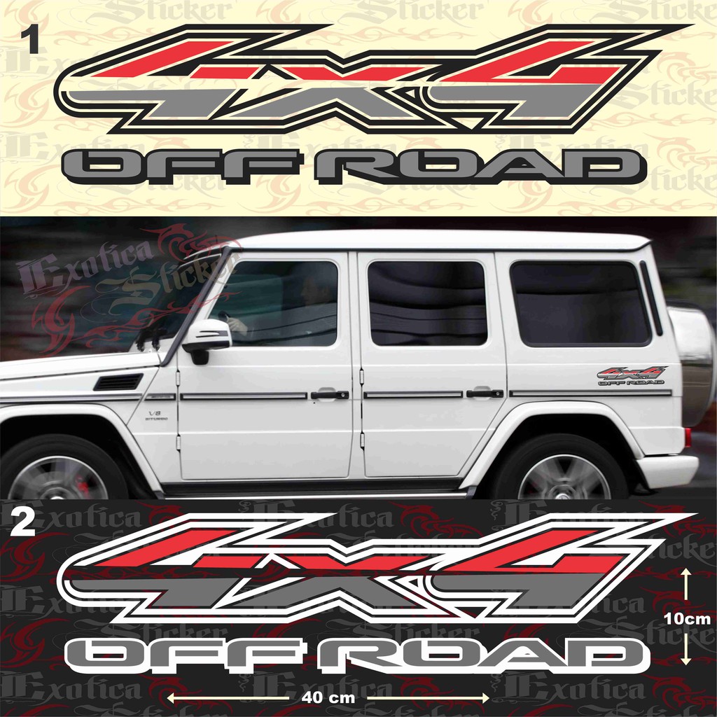 Jual stiker 4x4 OFF ROAD 4WD sticker cutting 2 | Shopee Indonesia