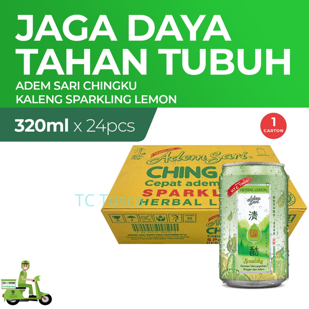 Jual Adem Sari Chingku Sparkling kemasan kaleng 1 karton isi 24 pcs ...