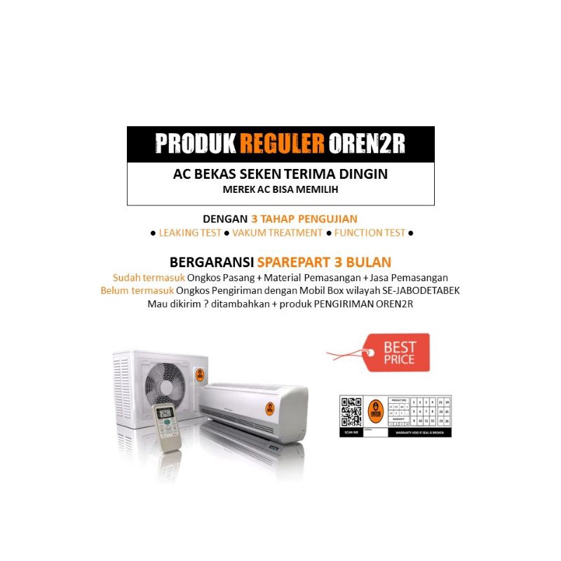 Jual AC Bekas Seken Garansi 3 Bulan | Shopee Indonesia