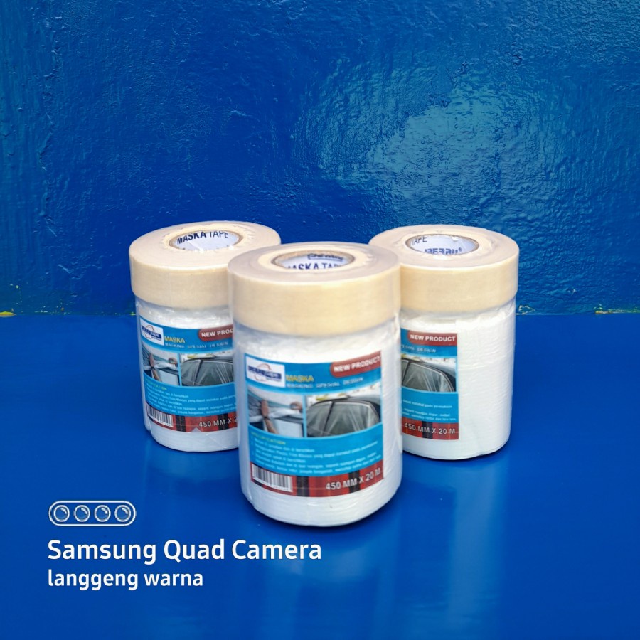 Jual Maska Tape/covering tape 450mm dengan plastik (Harga/Roll ...