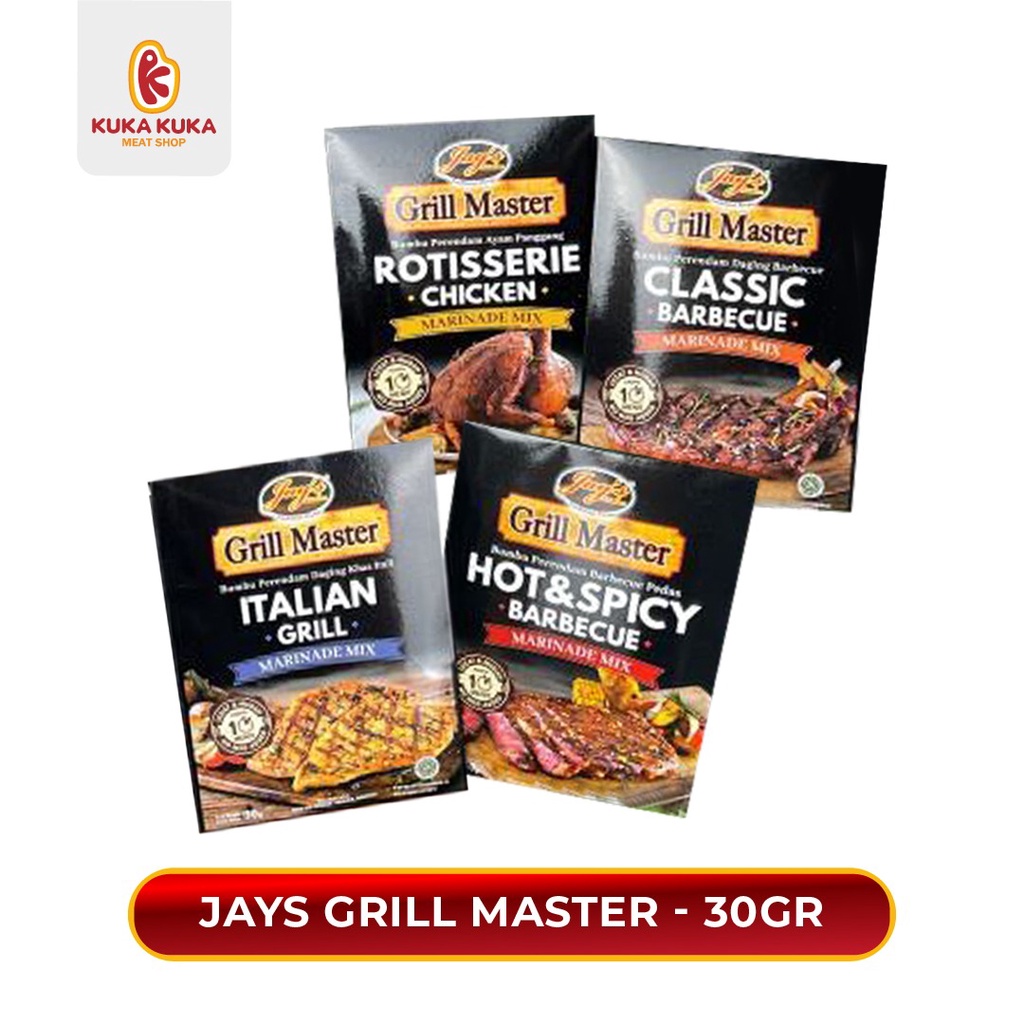 Jual Jay's / Jays Grill Master Bumbu Steak 30gr Classic BBQ / Italian Grill / Hot & Spicy ...