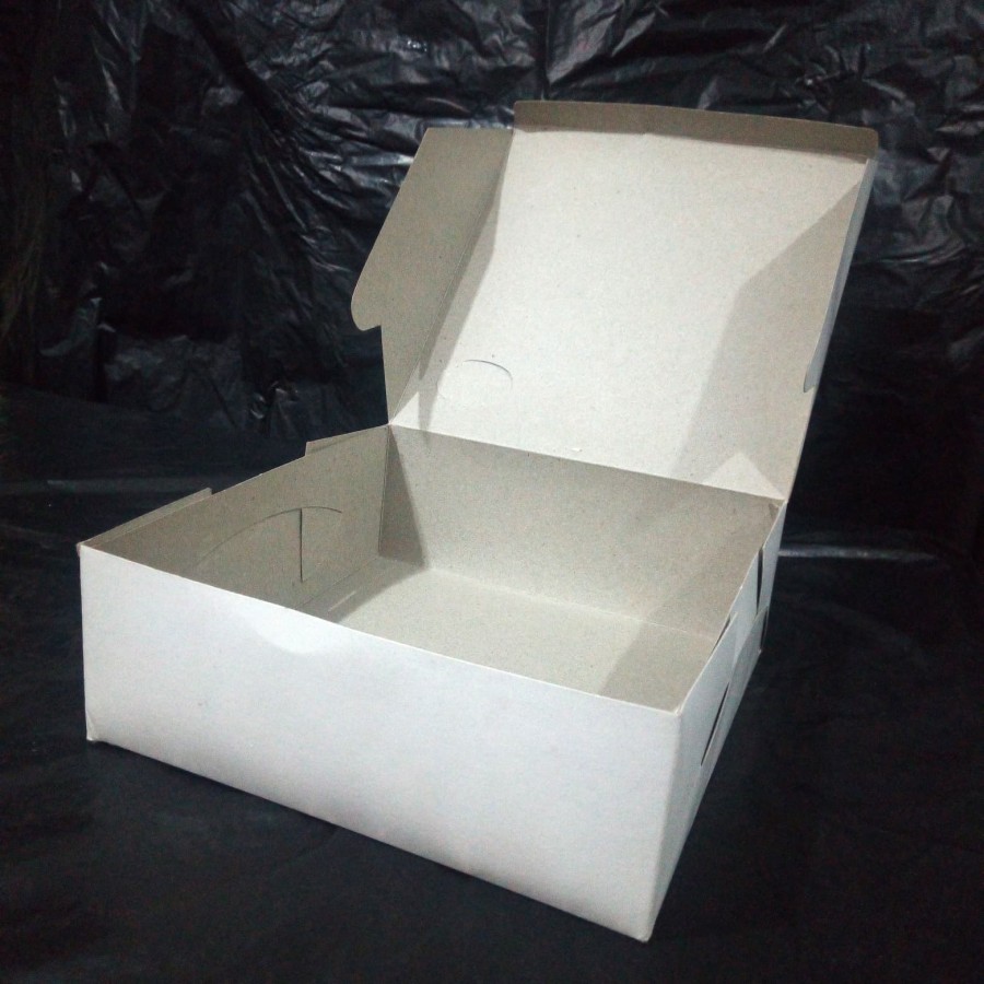 Jual Dus putih polos tutup sambung/dus nasi/dus kue/kemasan 20x20 ...