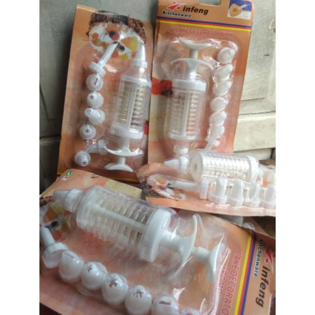 Jual 8 in 1 cake decoration set / spuit / penghias kue | Shopee Indonesia