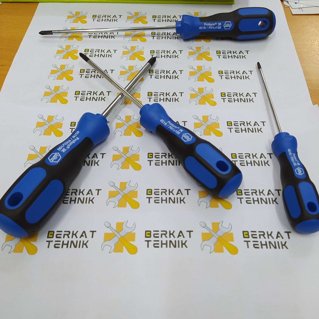 Jual WIHA Obeng Plus 451N Proturn 3K Phillips Screwdriver Round Blade ...