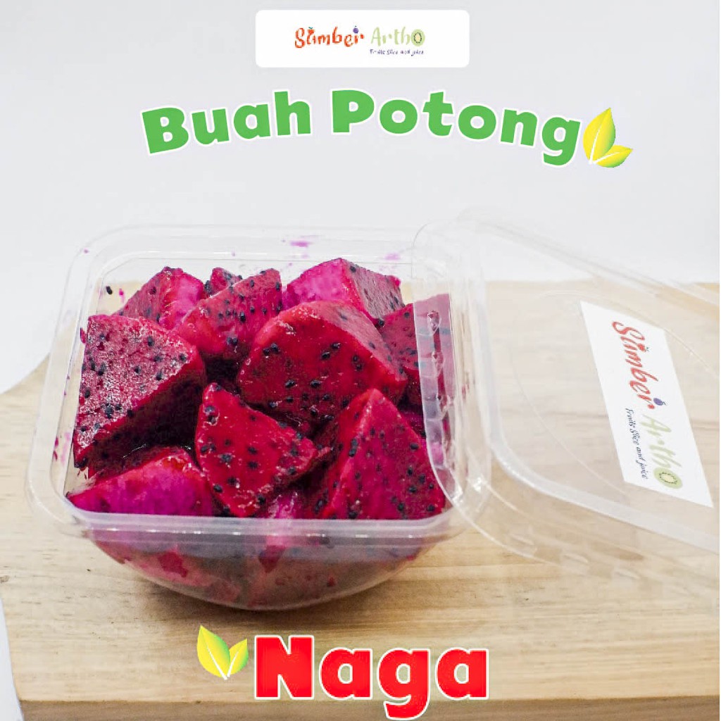 Jual BUAH POTONG NAGA MERAH PER 300 GRAM SIAP SANTAP DAN ANTAR ...