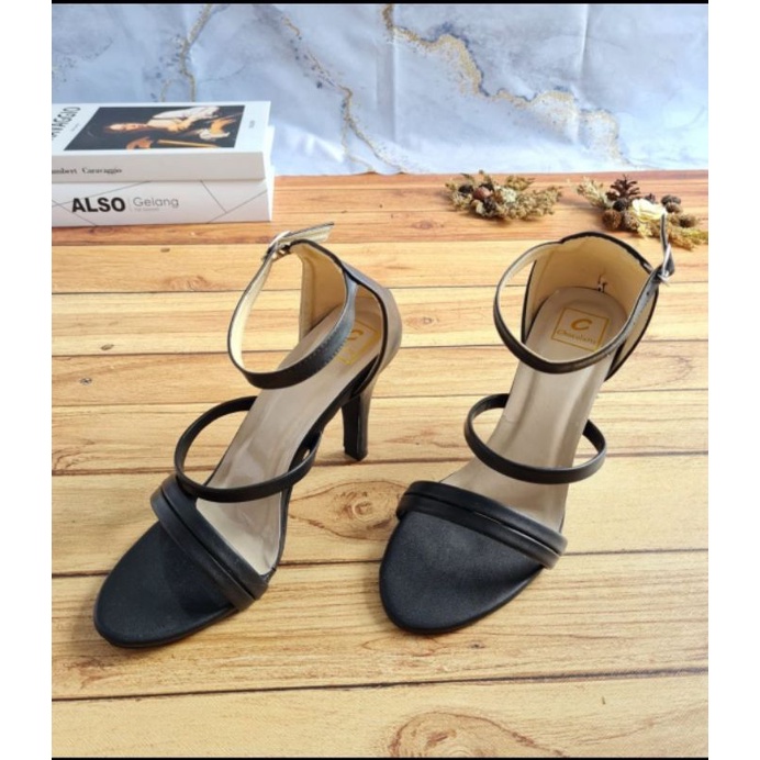 Jual AR_heels tali 9cm high hils wanita sandal pesta sepatu kerja ...