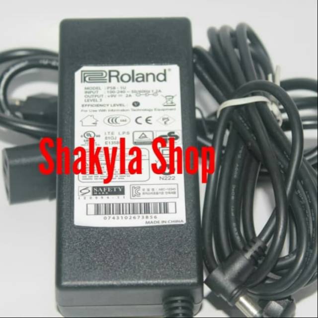 Jual Adaptor keyboard ROLAND 9V A300/A500PRO | Shopee Indonesia