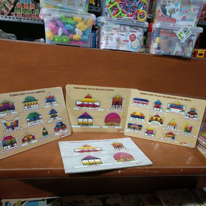 Jual Puzzle Rumah Adat Indonesia | Shopee Indonesia