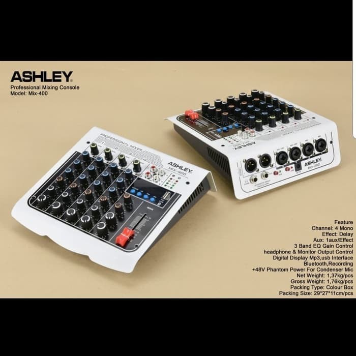 Jual Mixer audio Ashley MIX-400/MIX400 4Channel ( usb-bluetooth ...