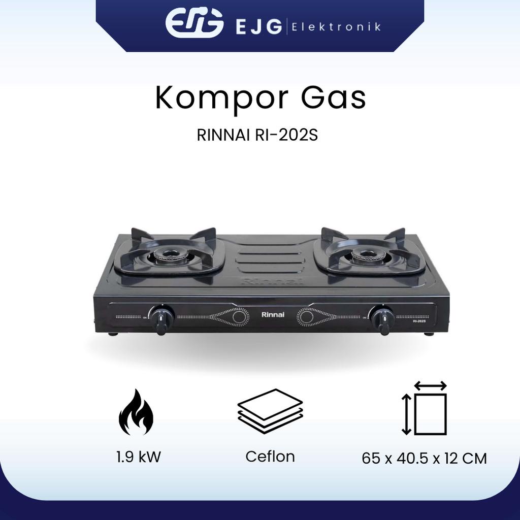 Jual Kompor Rinnai 2 Tungku Rinnai RI-202S Teflon RI 202 S | Shopee ...