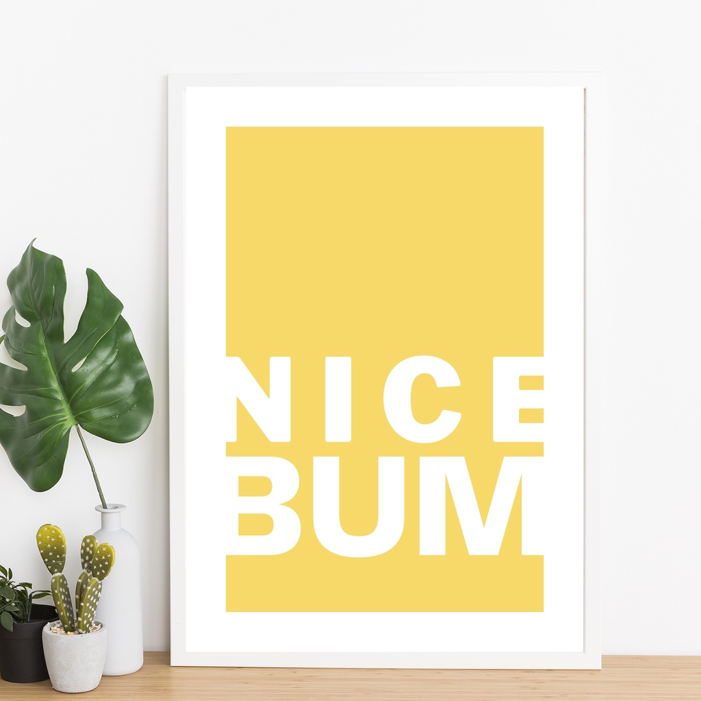 Jual Wall Decor Bathroom Funny Jokes Nice Boom Aesthetic Minimalis ...