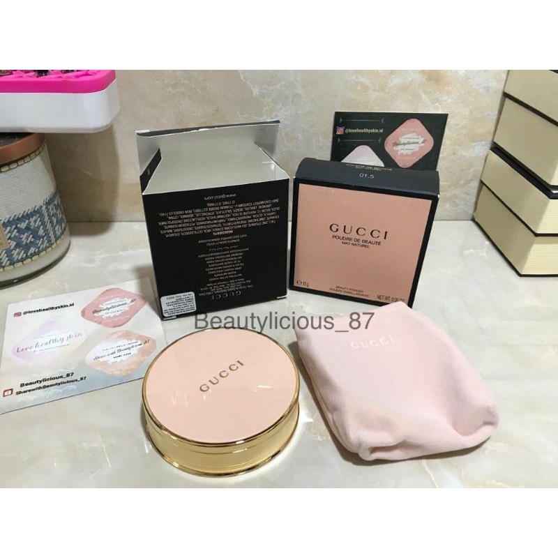 Jual Gucci Beauty Powder Poudre de Beaute Mat Naturel Compact Powder ...