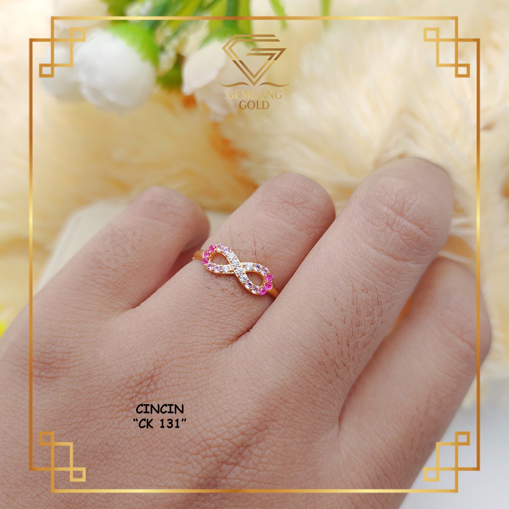Jual CINCIN EMAS KADAR 375 (8K) MODEL PITA TERMURAH CINCIN CEWEK KOREA ...