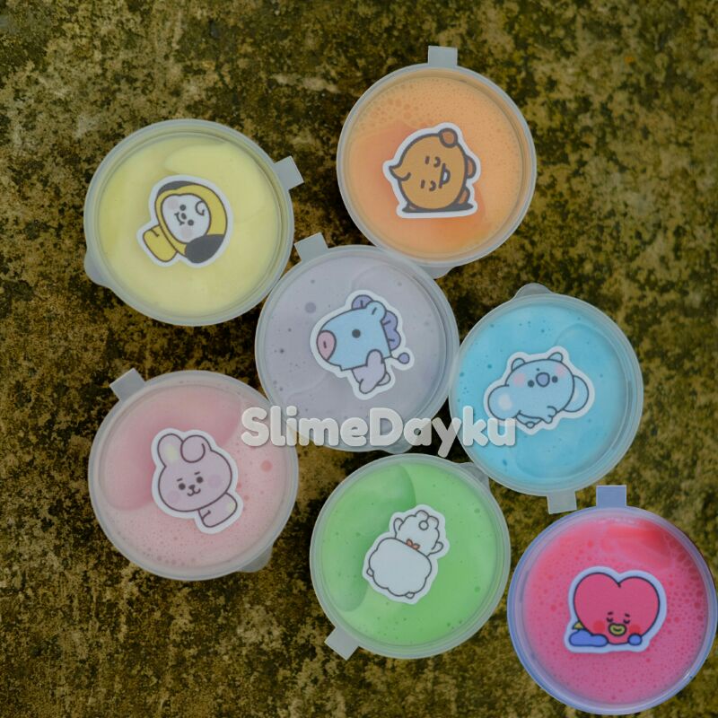 Jual BT21 BTS SLIME SUPER LEMBUT & TIDAK LENGKET MURAH 25GR | Shopee ...