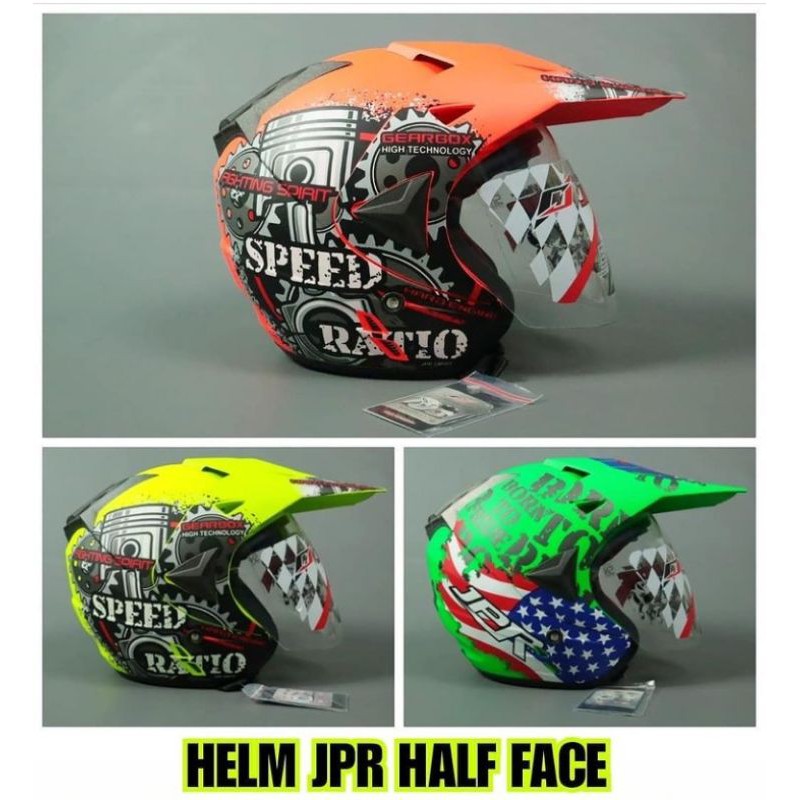 Jual Helm JPR Half Face | Shopee Indonesia