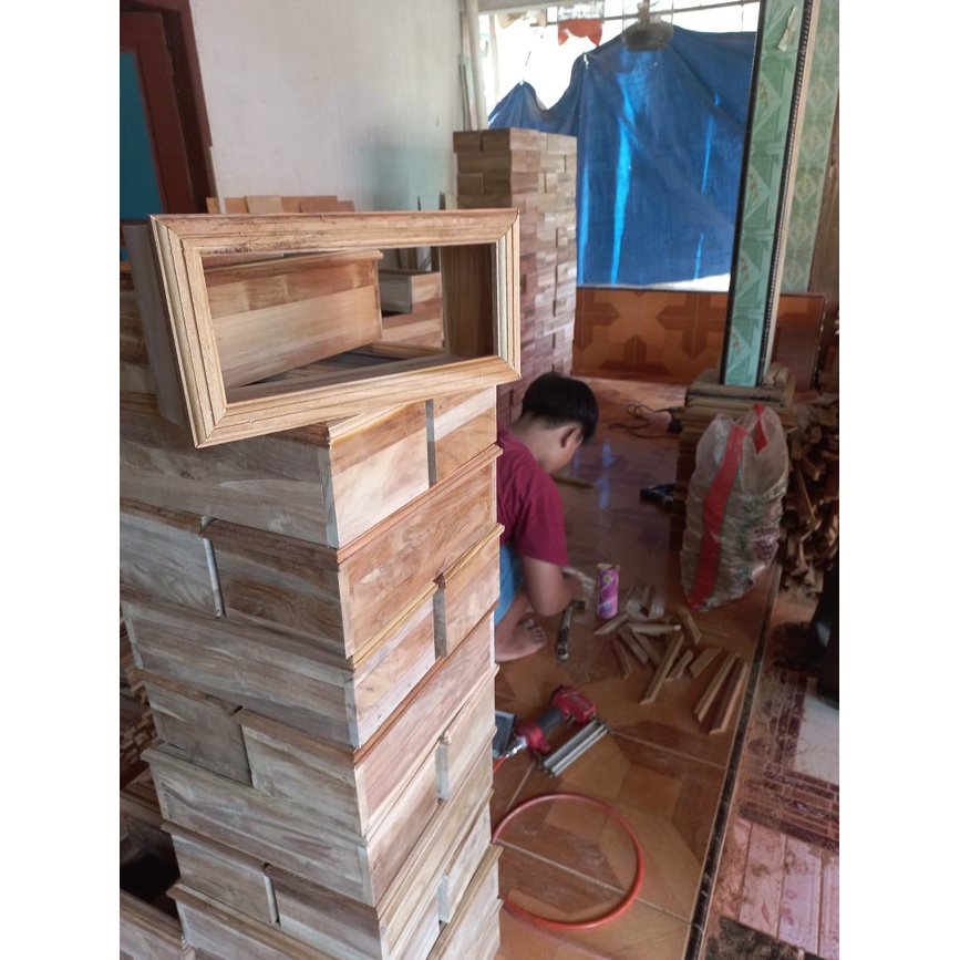 Jual LOSTER KAYU JATI ALUSAN UKURAN 35 CM X 15 CM | Shopee Indonesia