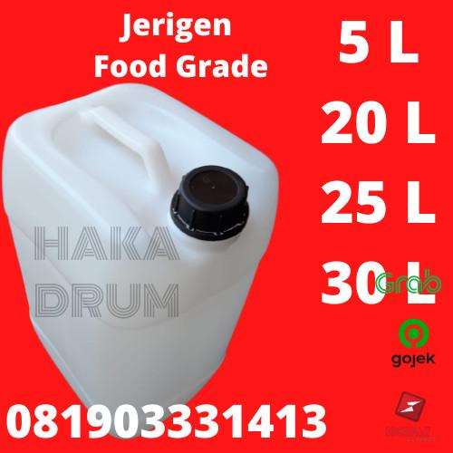 Jual Termurahhh!! Jerigen Plastik Baru 20 25 30 Liter L Dirigen Putih ...