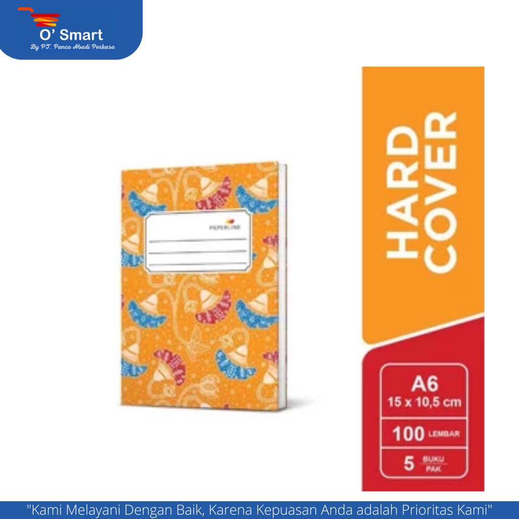 Jual PAPERLINE Buku Hard Cover A6 isi 100/Buku Oktavo PPL Kecil/Buku Hutang WARNA RANDOM ...